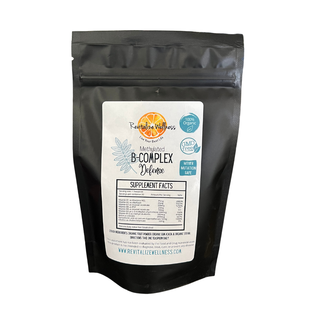 Methylated B-Complex Defense - 120 grams - Tropical Fruit – Revitalize ...